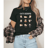 Cats Resume The Life Of A Cat Funny Pet Owner Humor Unisex T-Shirt up ...