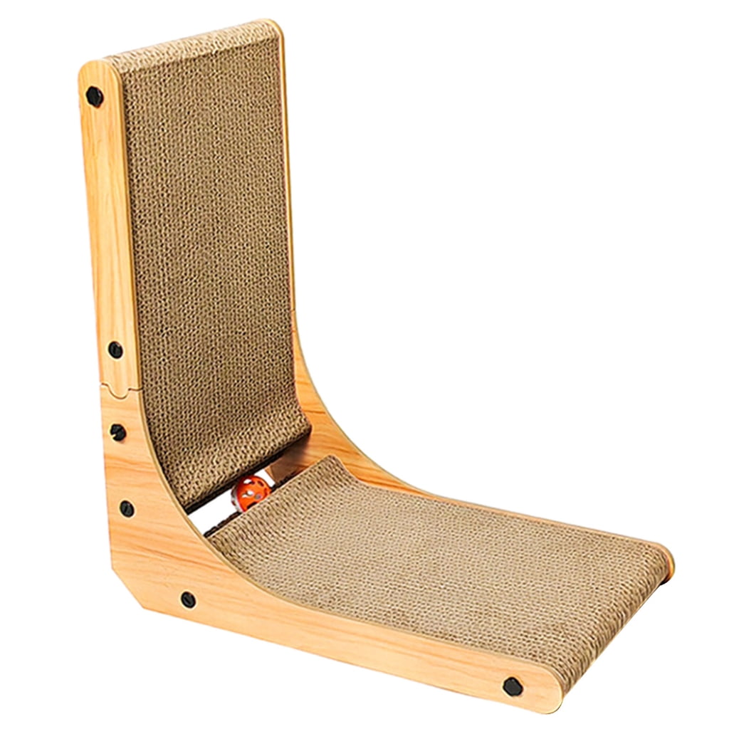 Cats Scratching Teasing Toy with L-shaped Scratch Pad Track Interactive ...