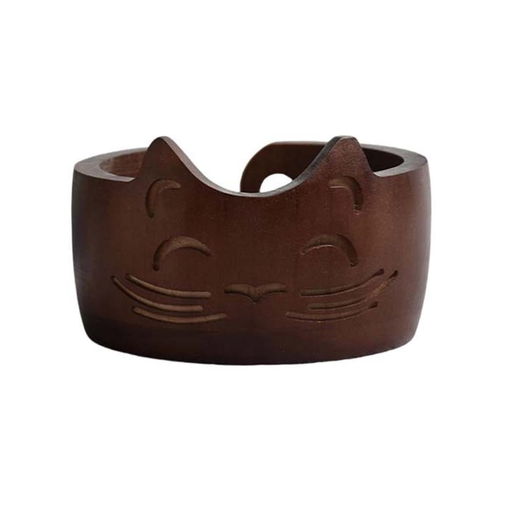 Cats Shape Yarn Bowl Round Yarn Storage Bowl Knitting Bowl Wool Yarn ...
