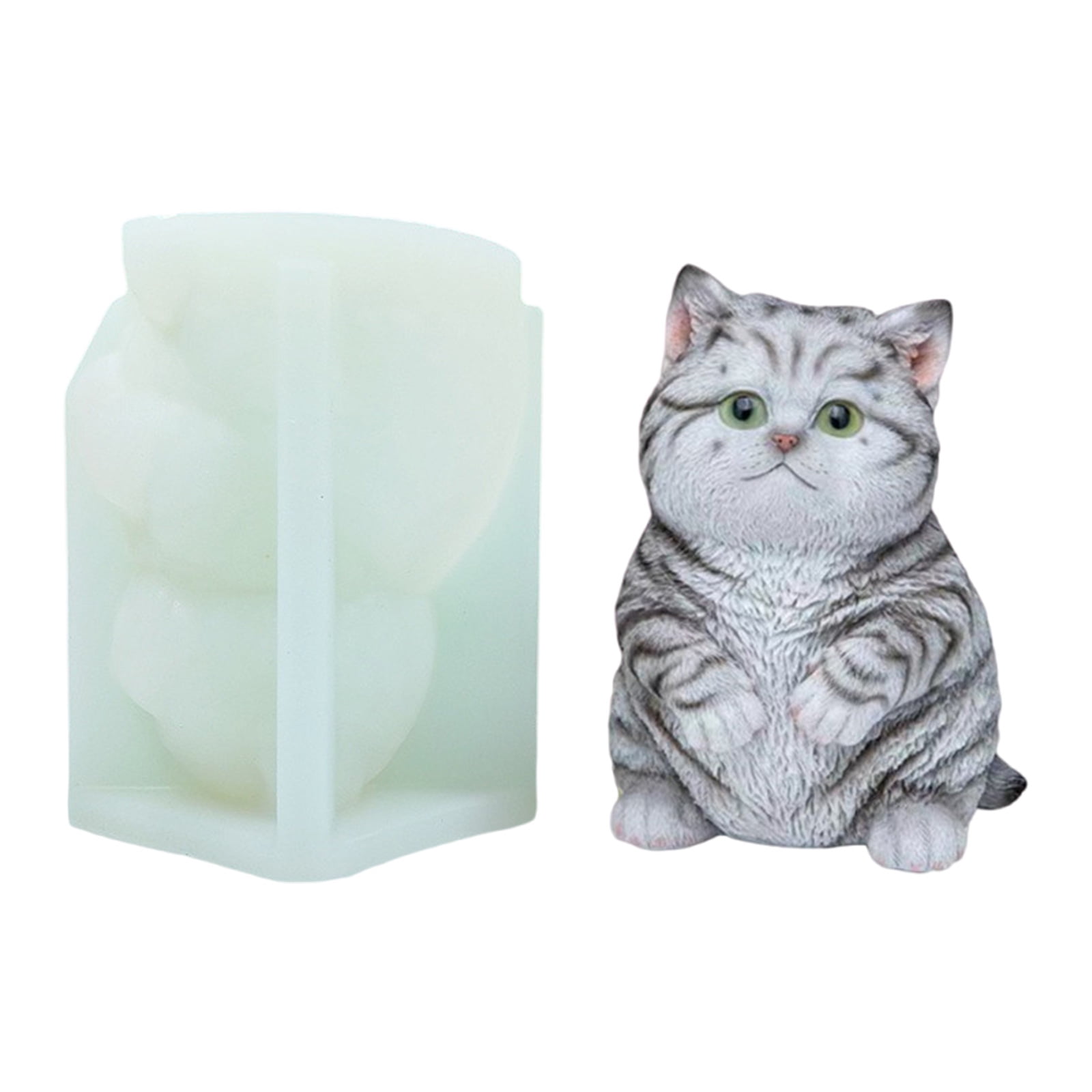Cats Shaped Silicone Candle Molds Epoxy Resin Silicone Molds for Candle ...
