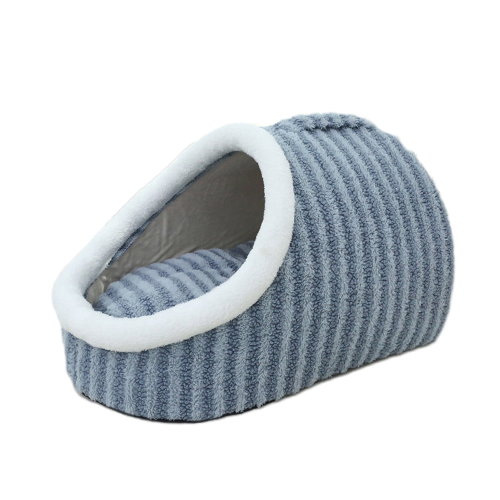 Cats Sleeping Bed Cute Removable Enclosed Nests Soft Plaid Sleep Nests ...