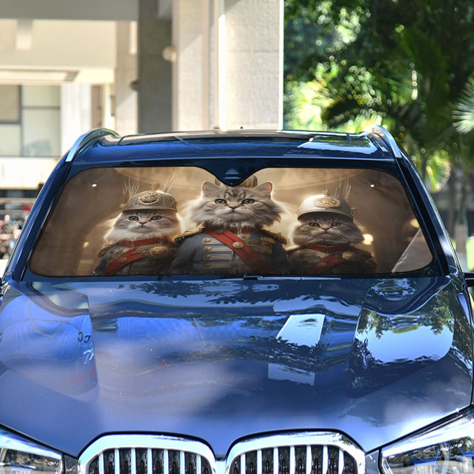 Cats Soldiers Automotive Front Car Windshield Sun Shade Reflector ...