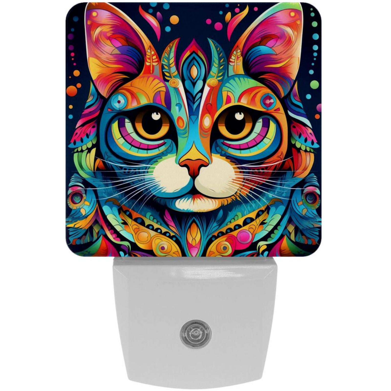Cats Square LED Night Lights - Small, Portable Lighting for Any Room ...