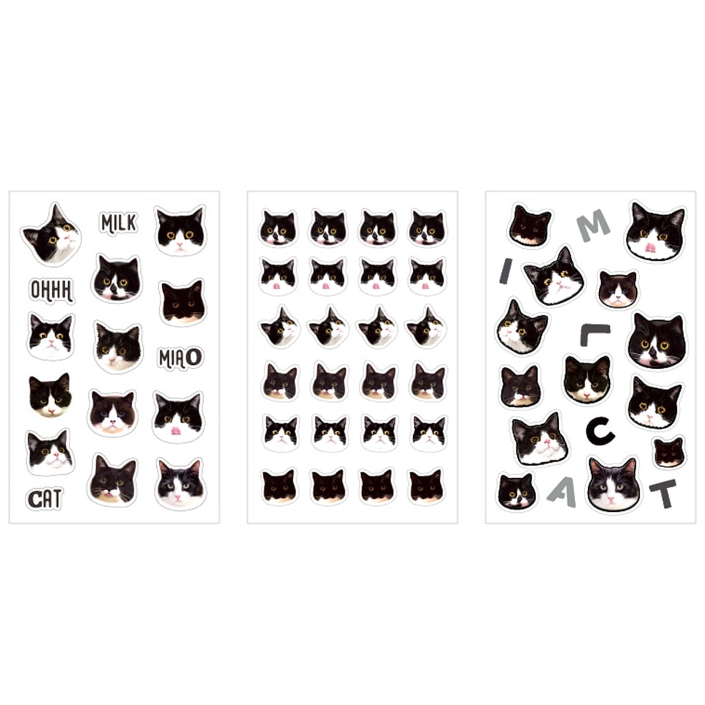 Cats Sticker Cartoon PVC Sticker * Reward Sticker for Scrapbooking ...