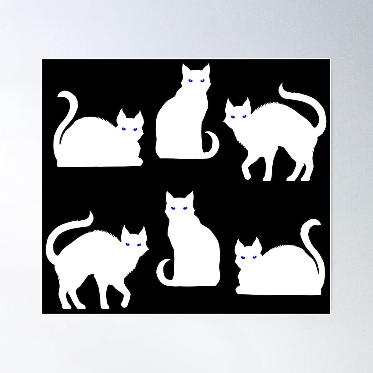 Cats - Symbol Of Witchcraft Poster Wall Art, Modern Wall Decor For ...