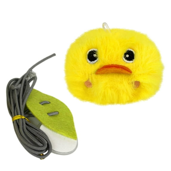 Cats Teaser Squeaky Toy with Life Like Animal Sound Lovely Hanging Rope ...