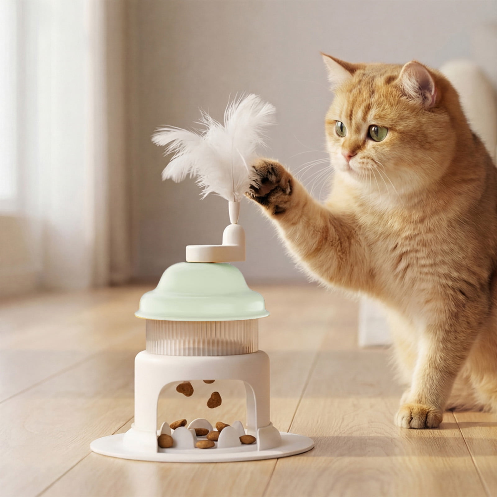 Cats Themed Rotating Ice Shaver Toy, Interactive Educational Pet Toy ...