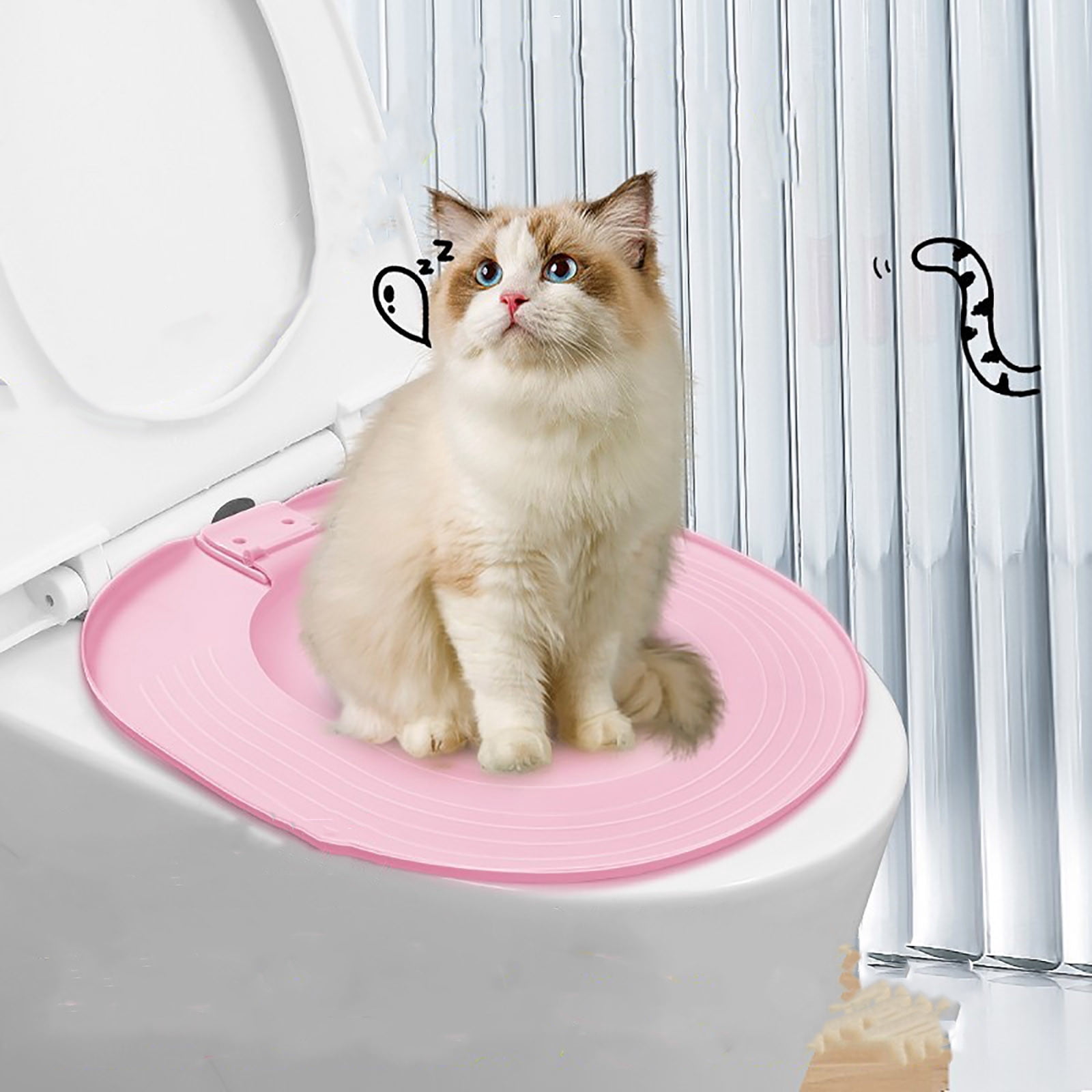 Cats Toilet Seat Training Kit Reusable Sitting Toilet Squat Cats Litter ...