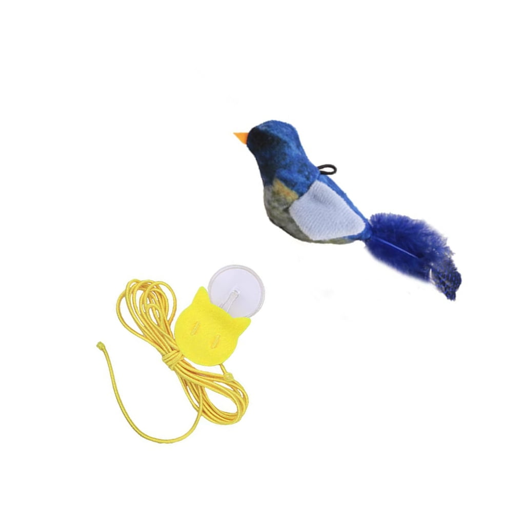 Cats Toy Realistic Teaser Chirping Toy Sparrow Enrichment Chirping Toy ...