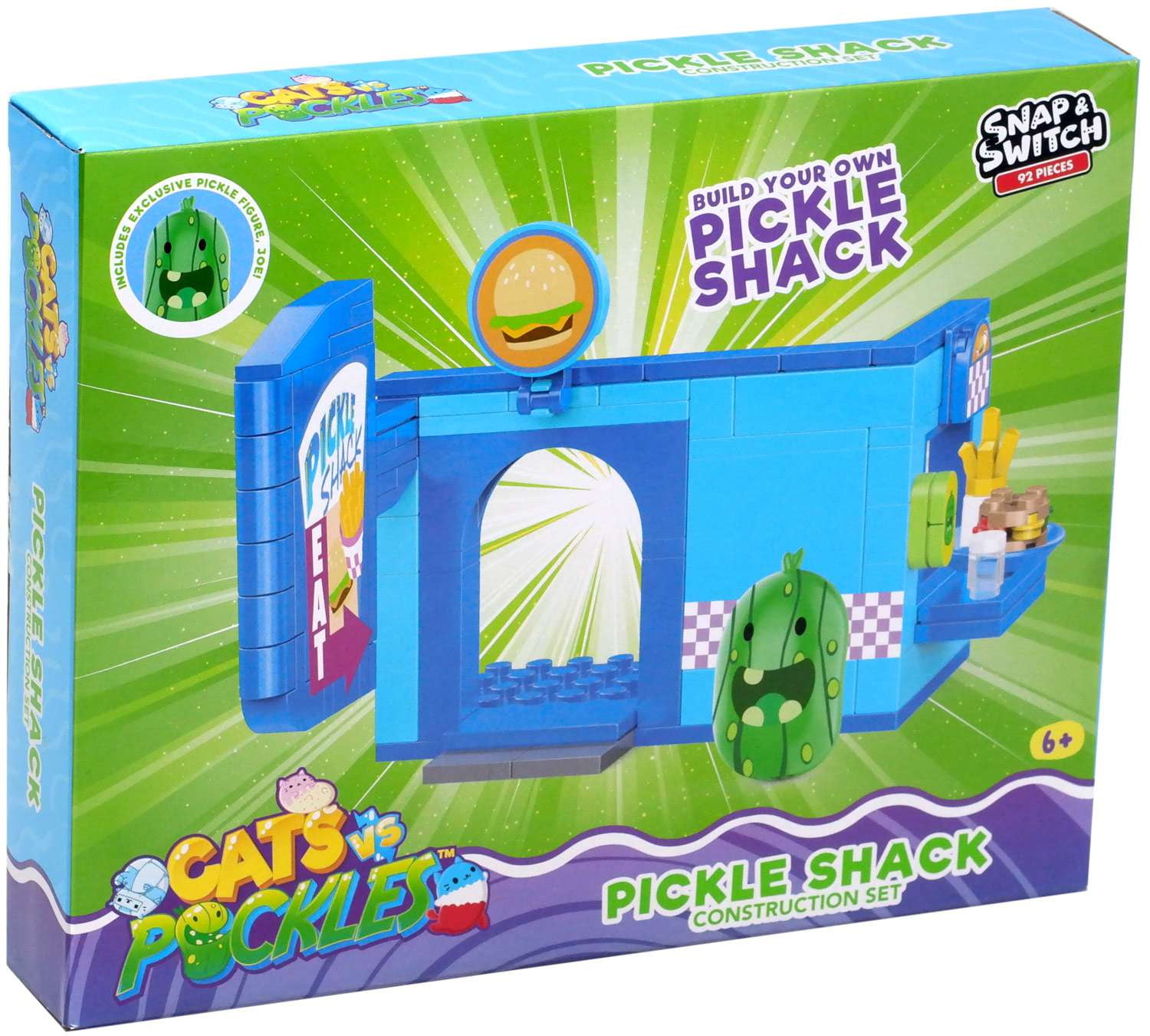 Cats Vs. Pickles Snap & Switch Pickle Shack Construction Playset ...
