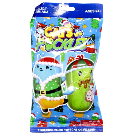 Cats Vs. Pickles Surprise Plush Holiday Mystery Pack - Walmart.com