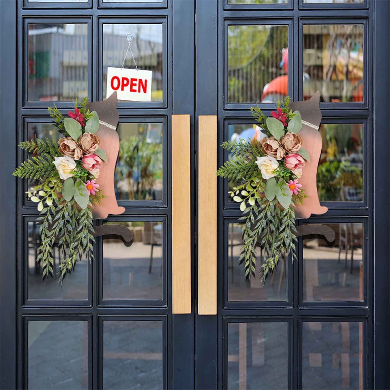 Cats Wooden Plates Decorations 2023 Creativing Home Garland Decorated ...