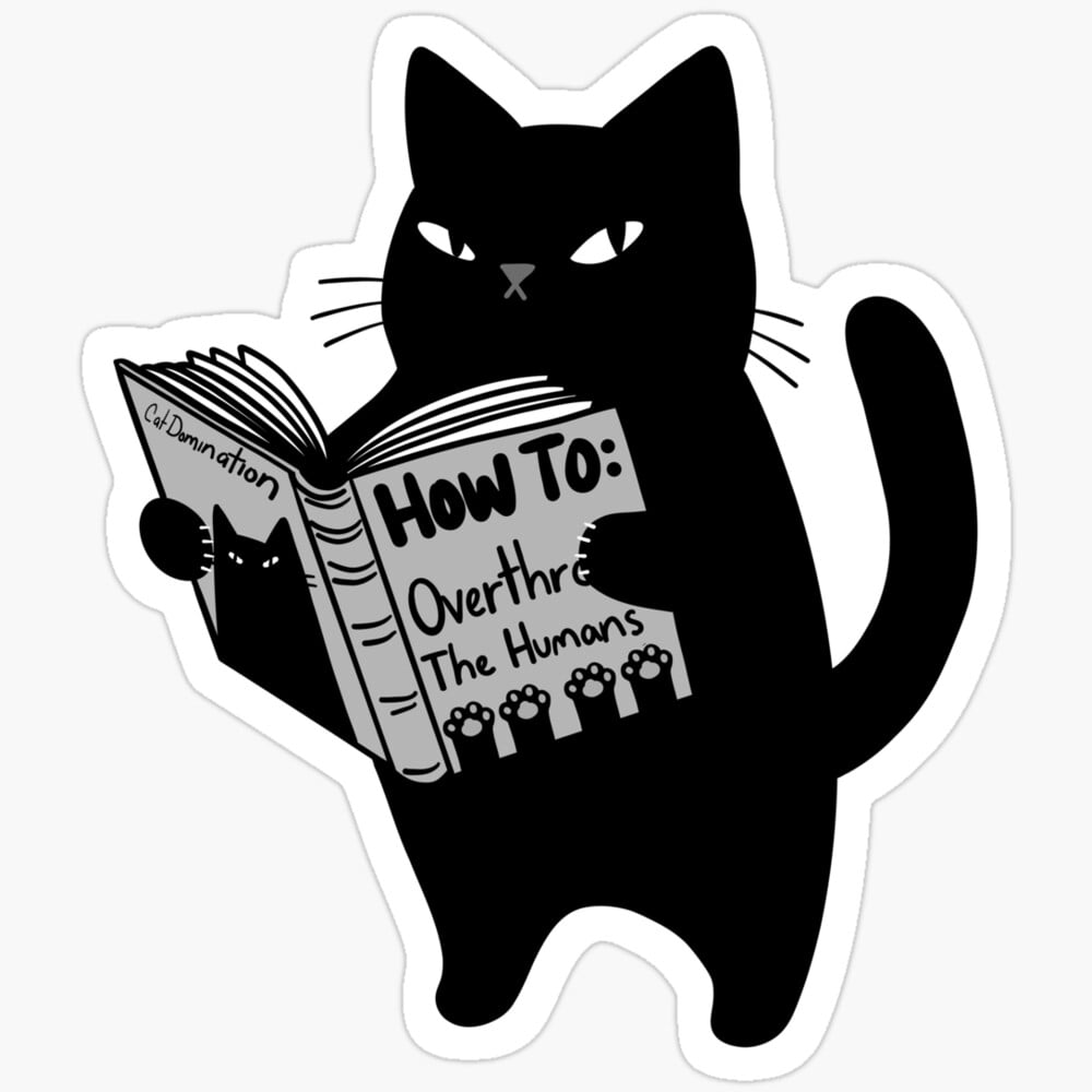 Cats World Domination Sticker Phone Decal Water Bottle Stickers Car ...