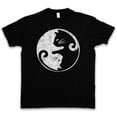Cats Yin & Yang T-Shirt and Cat Circle Symbol Sign Fun Lover Love ...