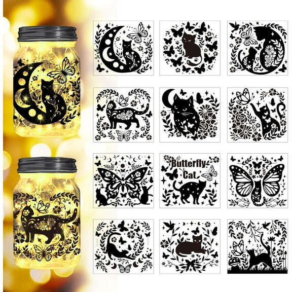 POKPTHF DIY Mini Repository Paper-cut Silhouettes Box, Craft Kit for ...