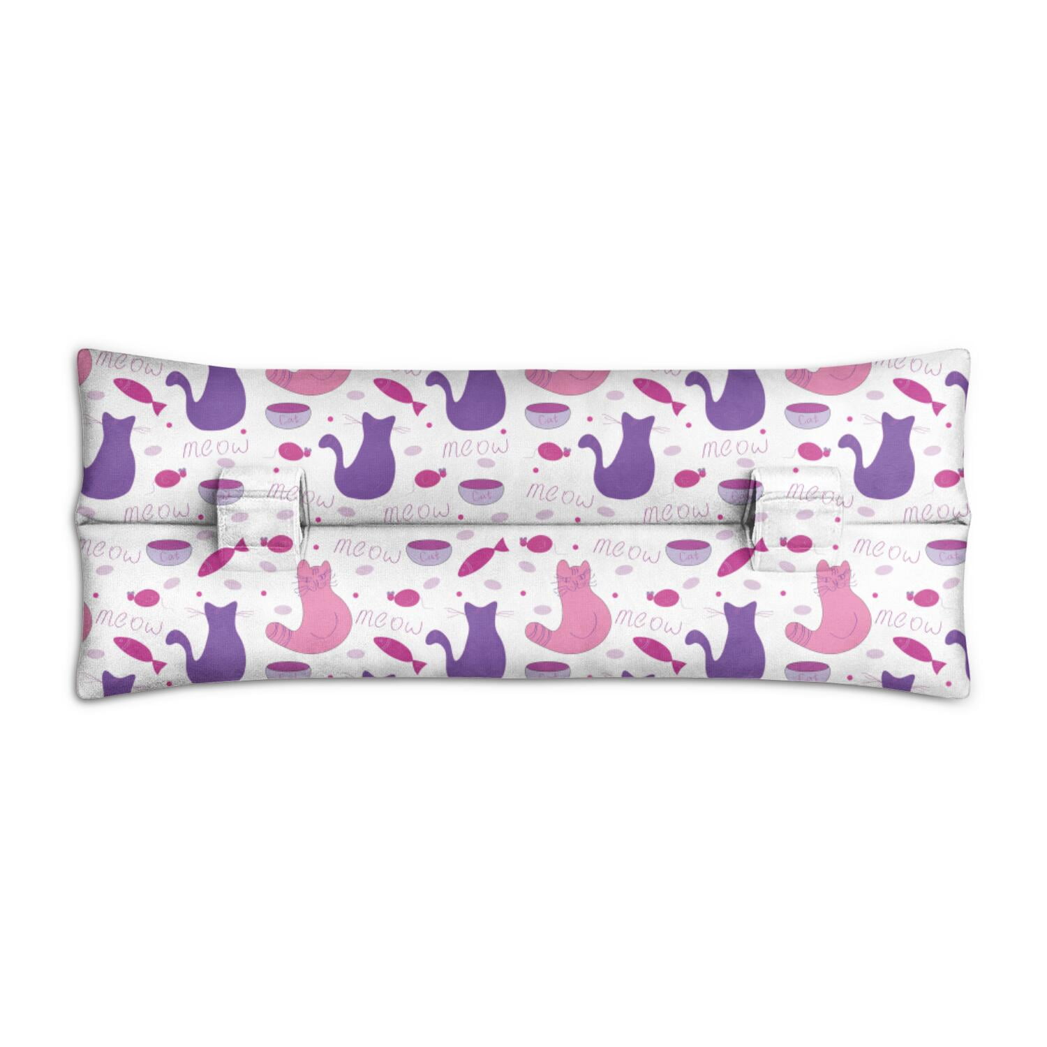 Cats and Flowers Print Seatbelt Cushion - Mastectomy Post-Surgery ...