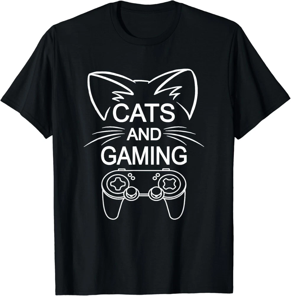Cats and Gaming Funny Cat Gamer Controller Gift Video Game Streaming ...