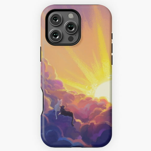 Cats and Sunrise Phone Case for iPhone 16 15 14 13 12 11 Pro Max ...