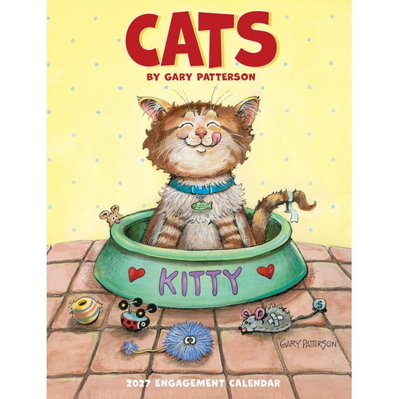Cats by Gary Patterson 2027 6.5 X 8.5 Engagement Calendar, (Paperback ...