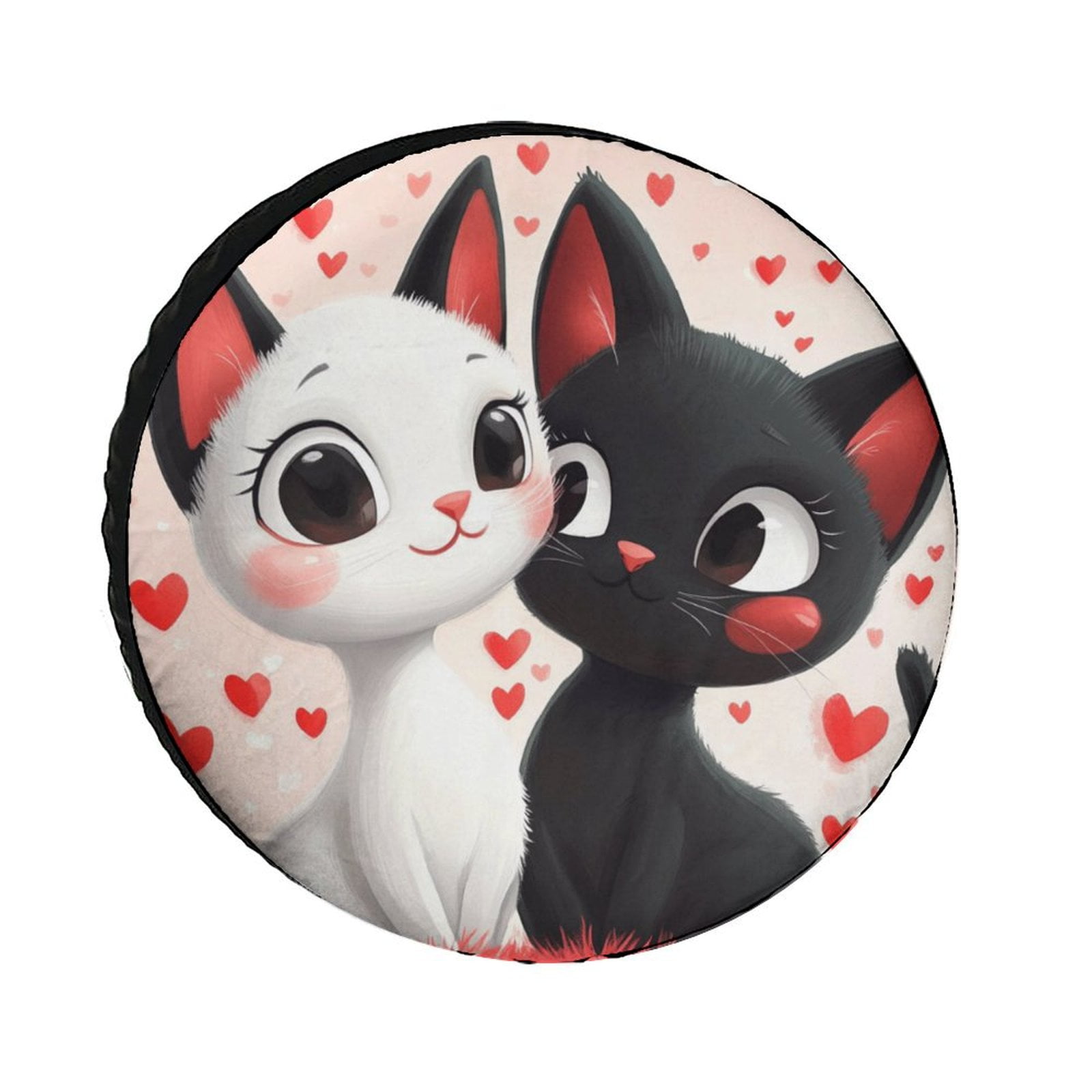 Cats in Love Camper Spare Tire Cover Cute Cat Pets Protectors ...