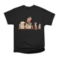 Cats on Bookshelf with Jane Austen Books T-Shirt Tee Gift For Him Merch ...