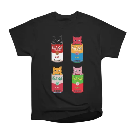 Cats pop art T-Shirt Tee Gift For Him Merch For Her Apparel For Friend ...