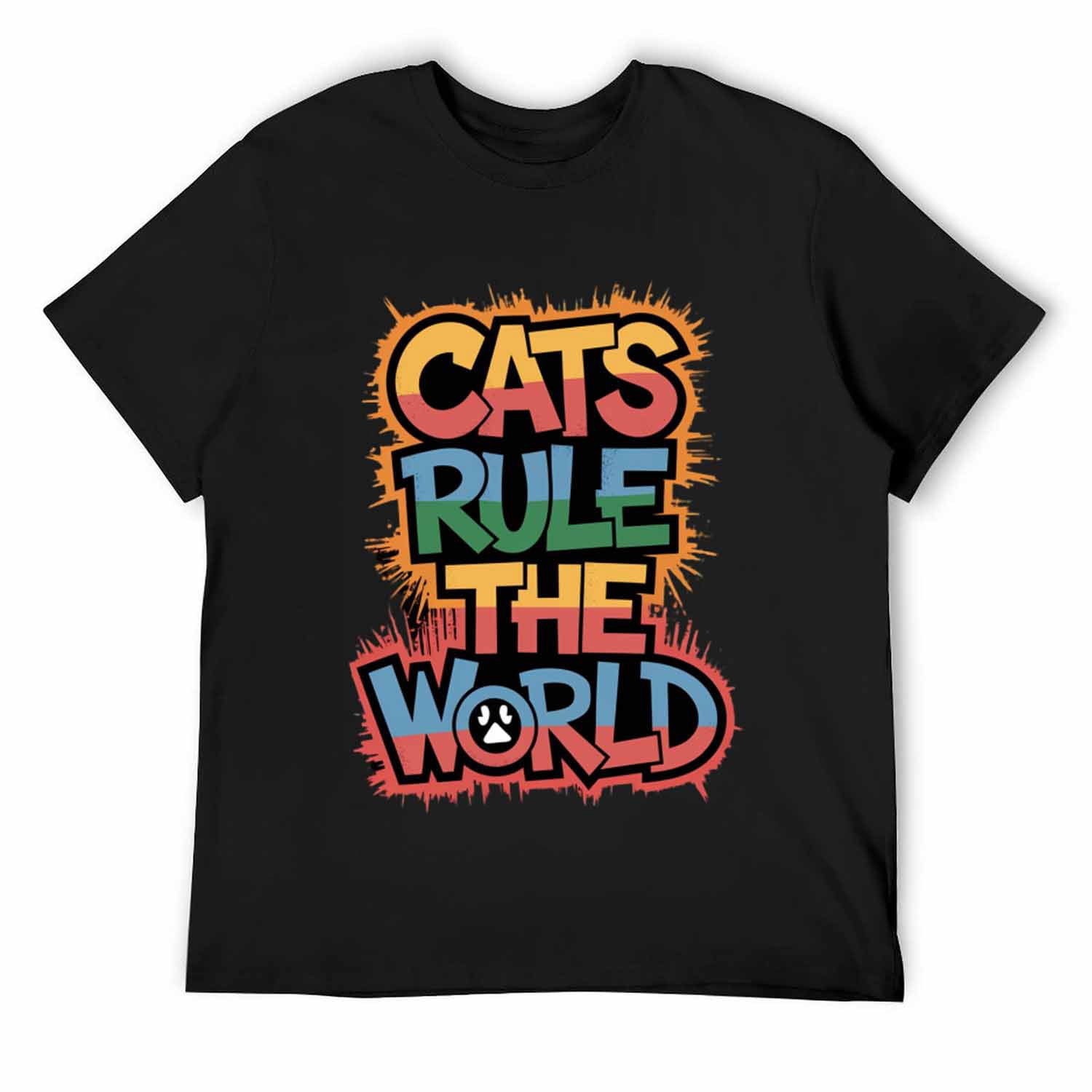 Cats rule the world Cute Cow Design For Men Women Dairy Cow Lover ...