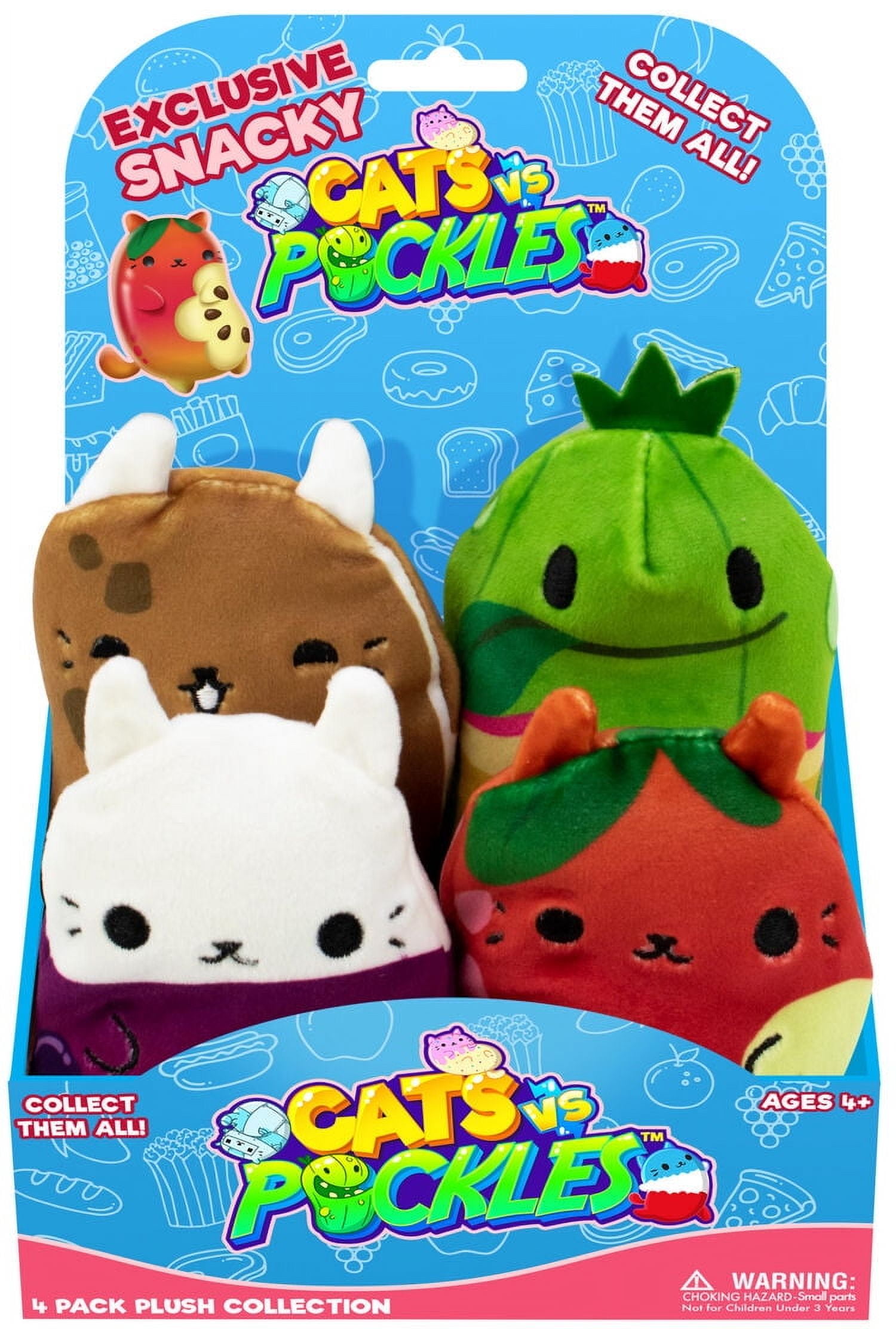 Cats vs Pickles - 4 Pack - Snack Collection - 4" - Walmart.com