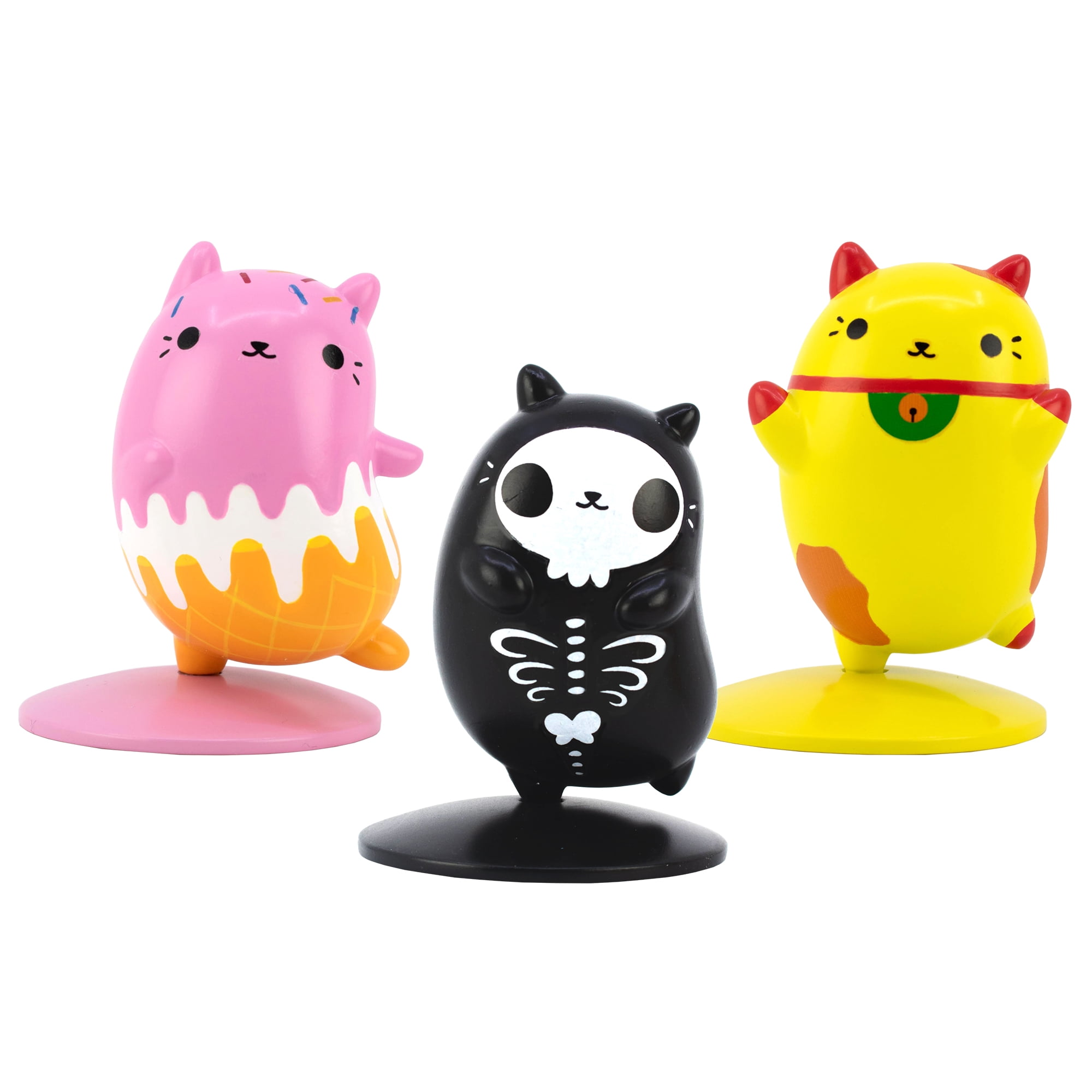Cats vs Pickles Collectible Mini Figurine 3-Pack | Plastic 3” Mini ...