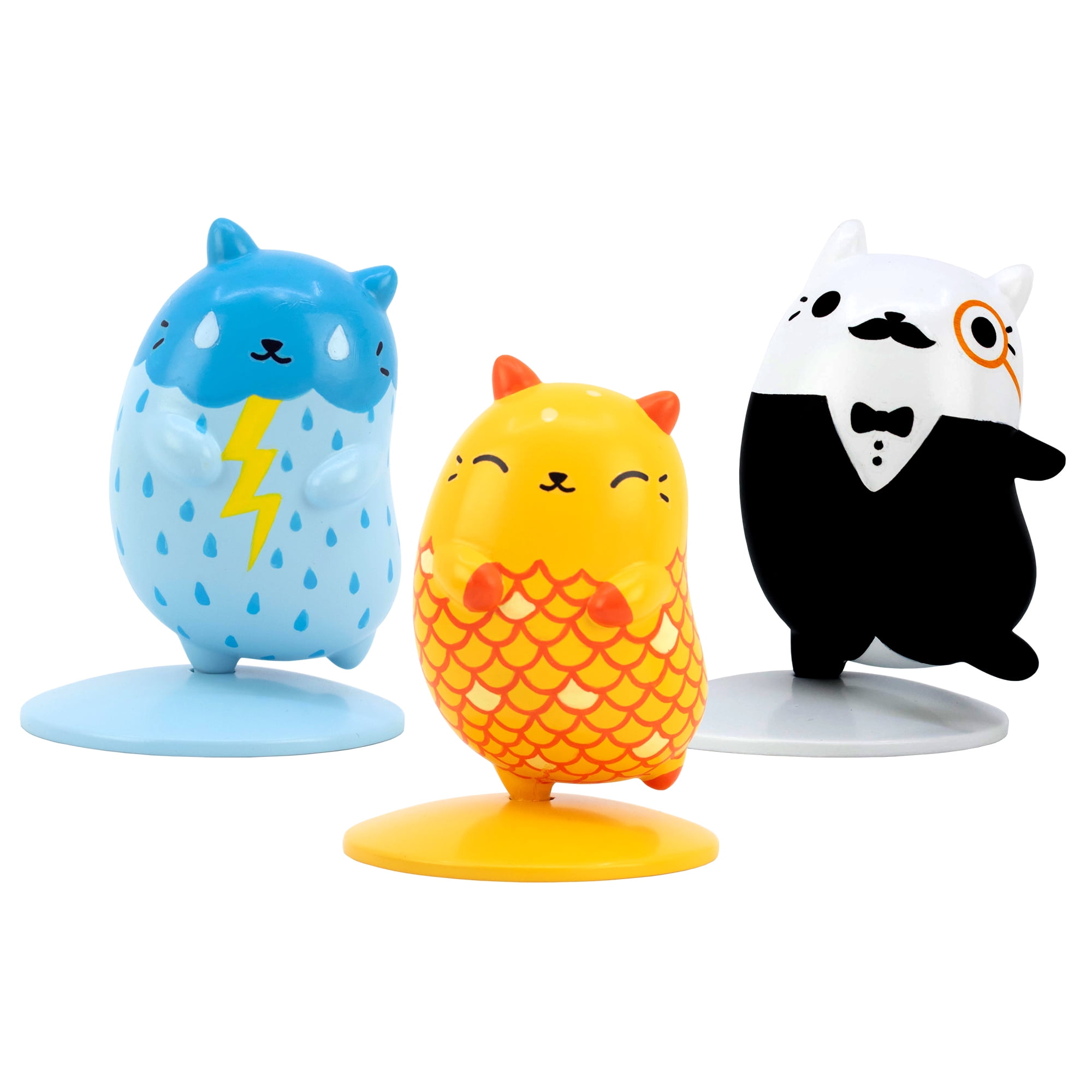 Cats vs Pickles Collectible Mini Figurine 3-Pack | Plastic 3” Mini ...