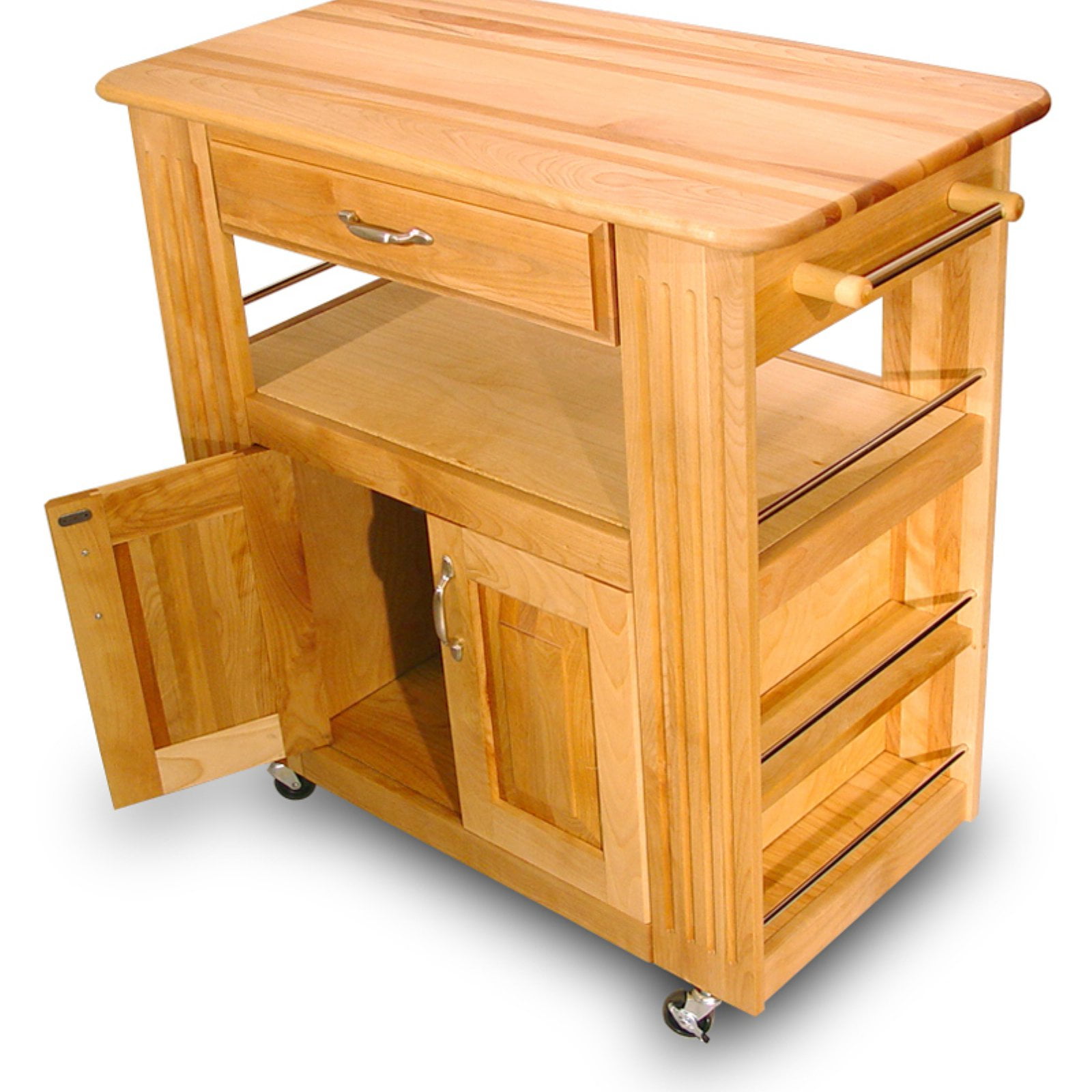 Wood Catskill Heart of the Kitchen Butcher Block Island in Natural ...