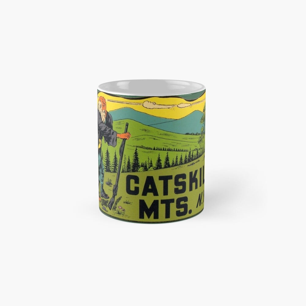 Catskill Mountains New York Vintage Travel Decal Classic Mug, Ceramic ...