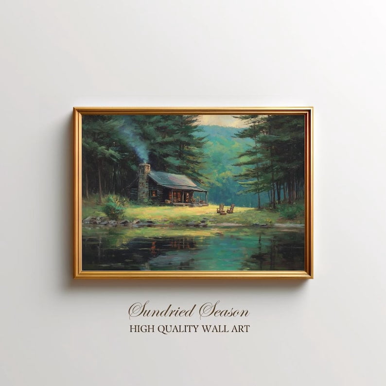 Catskills Log Cabin Rustic Upstate NY Nature Cozy Forest Landscape ...