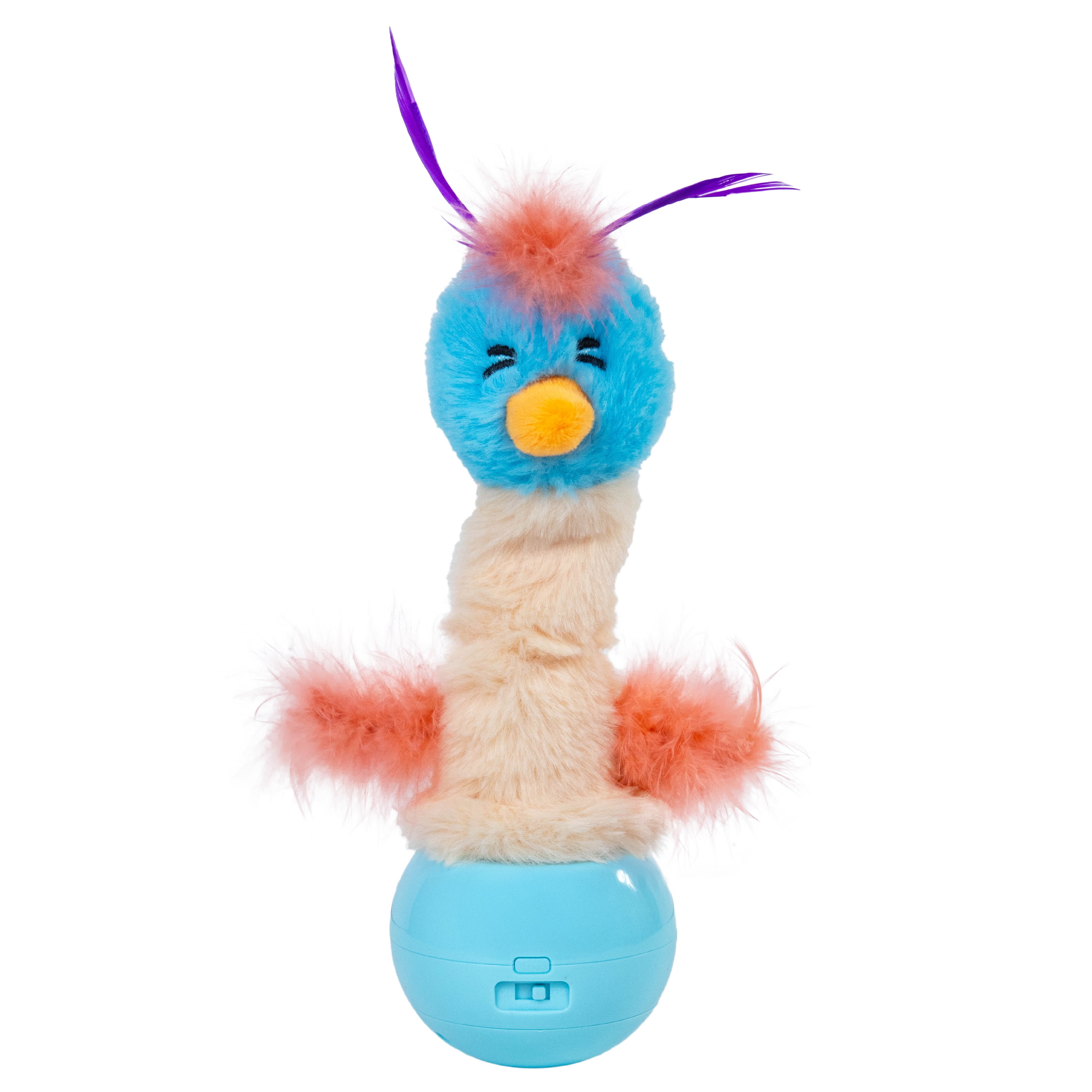 Catstages Electronic Dancing Ostrich Interactive Cat Toy, Wobbles and ...