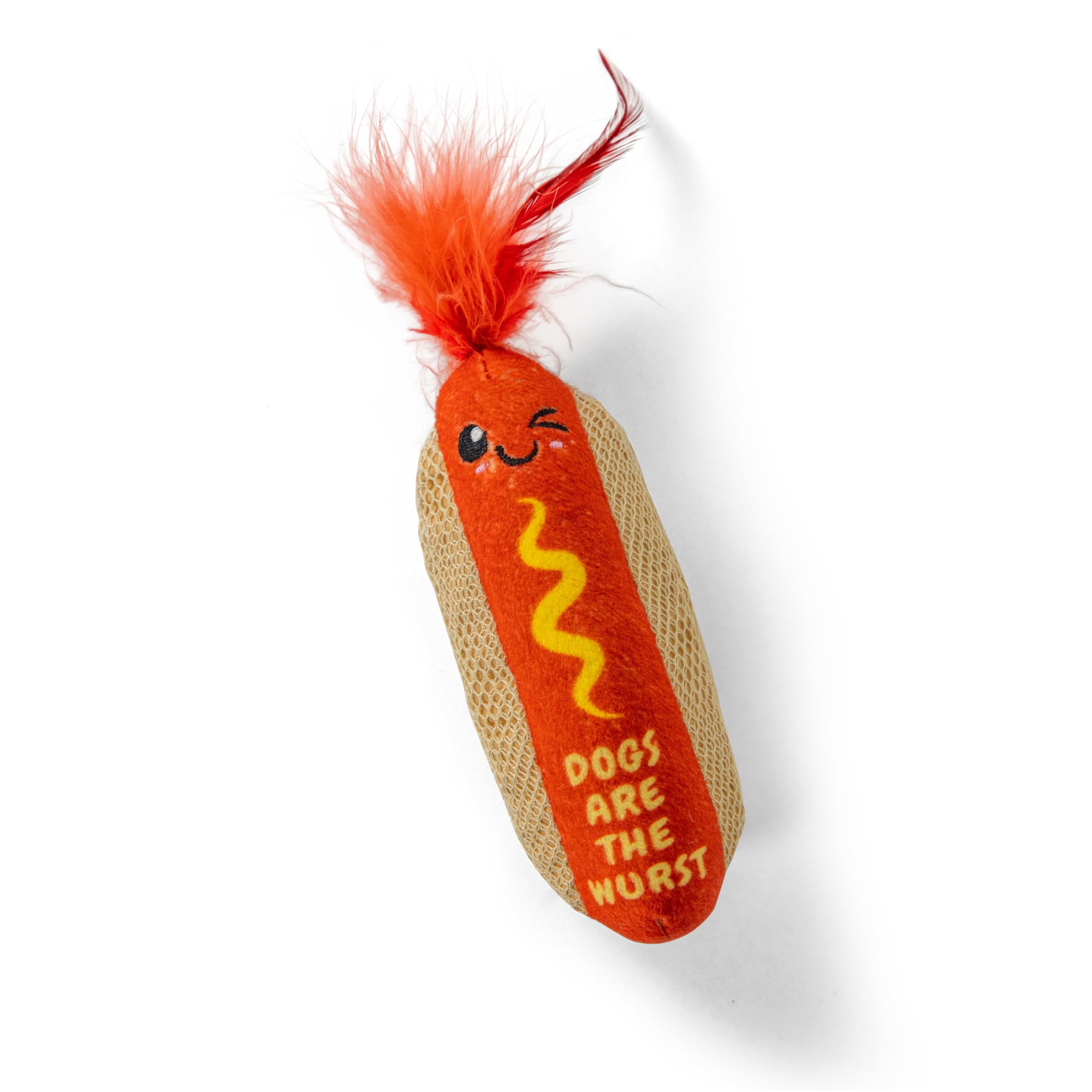 Catstages Hot Dog Kicker Catnip Toy and Dental Toy for Cats Hot Dog ...