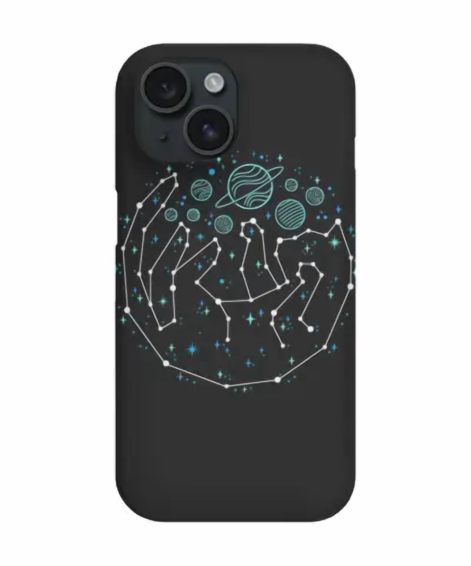 Catstellation Funny Cat Constellation Phone Case for iPhone 16 15 14 13 ...