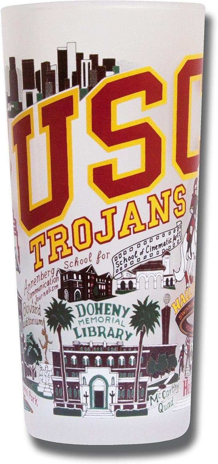 Catstudio Drinking Glass, University of Southern California Glass Cup ...