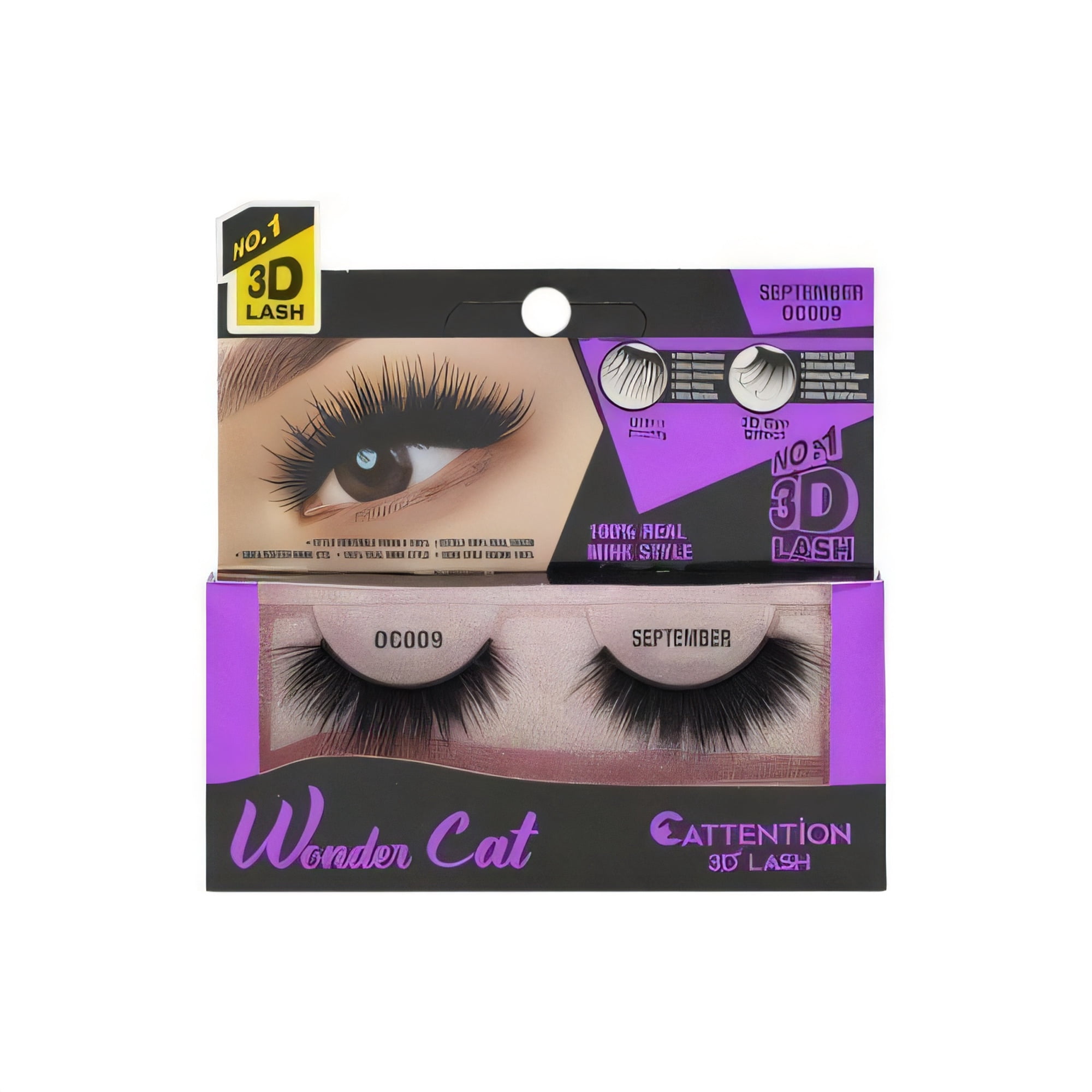 Cattitude 3d Lashes Wonder Cat Faux Mink #September - Walmart.com