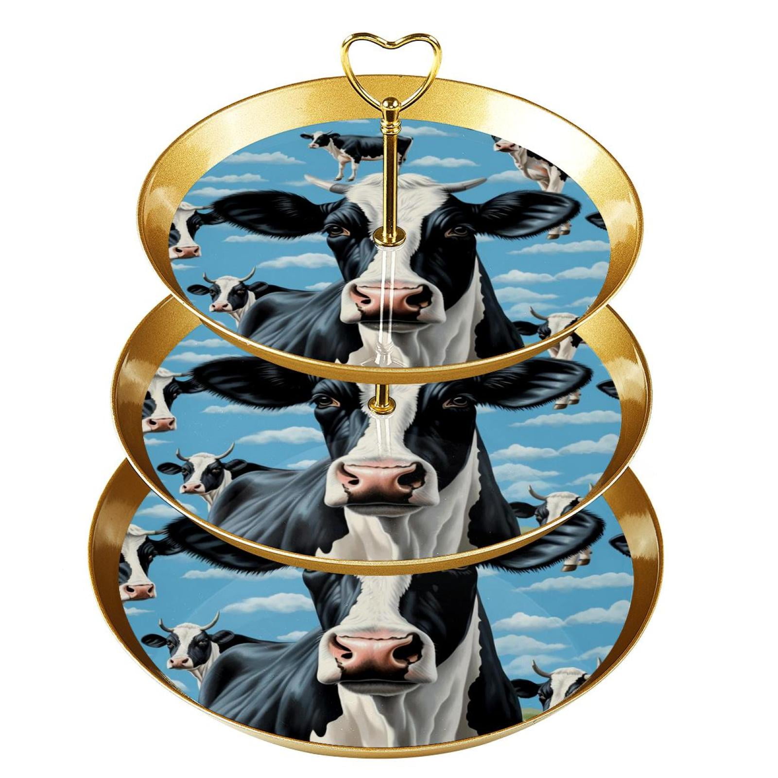 Cattle 32cm Plastic Discs Cupcake Stand with Iron Pillars | Dessert ...
