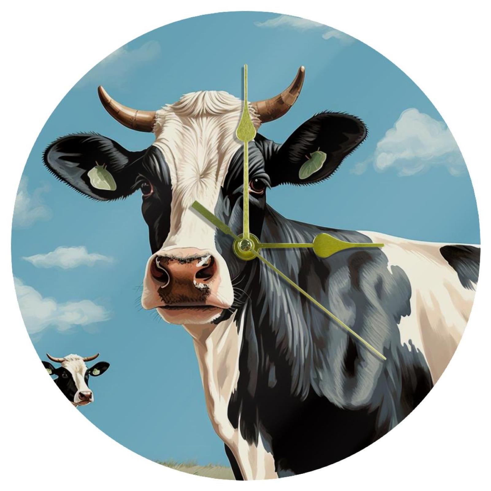 Cattle Circular Acrylic Wall Clock - Elegant and Functional Timepiece ...