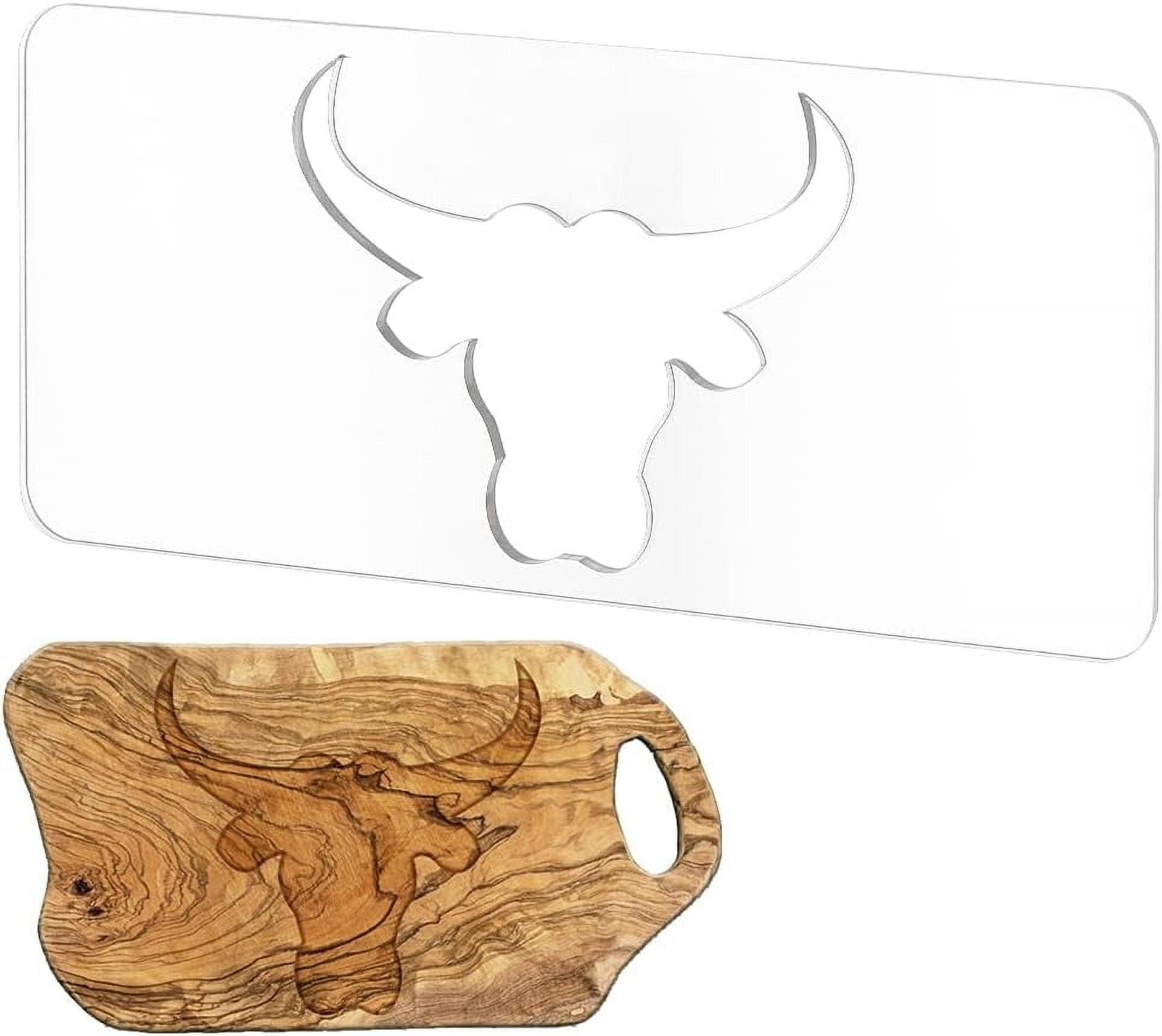 Cattle Clear Acrylic Router Inlay Template Woodworking Craft Template ...