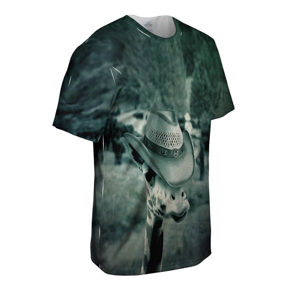 Cattle Cowboy Giraffe Mens T-Shirt All Over Print - Walmart.com