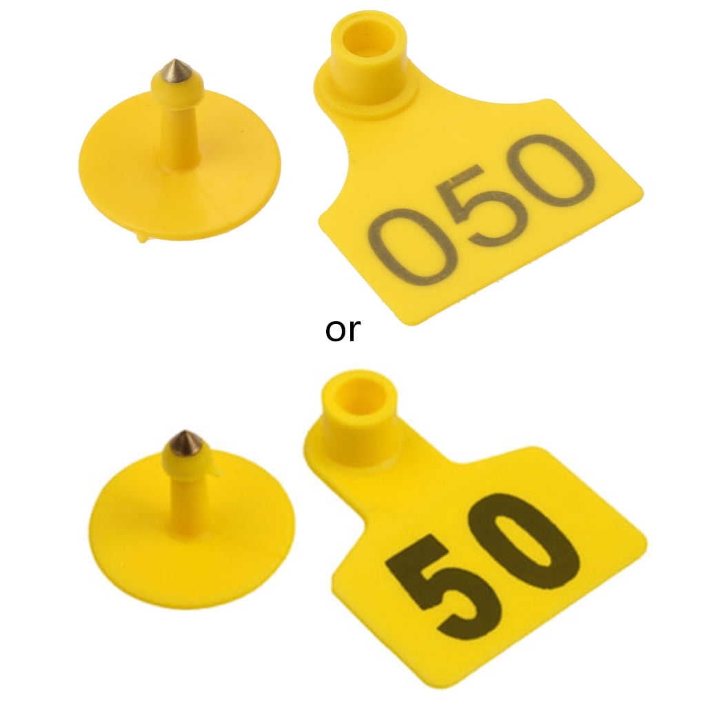 Cattle Ear Tags Numbered Large Ear Tags for Sheep Cows Goats Pigs ...