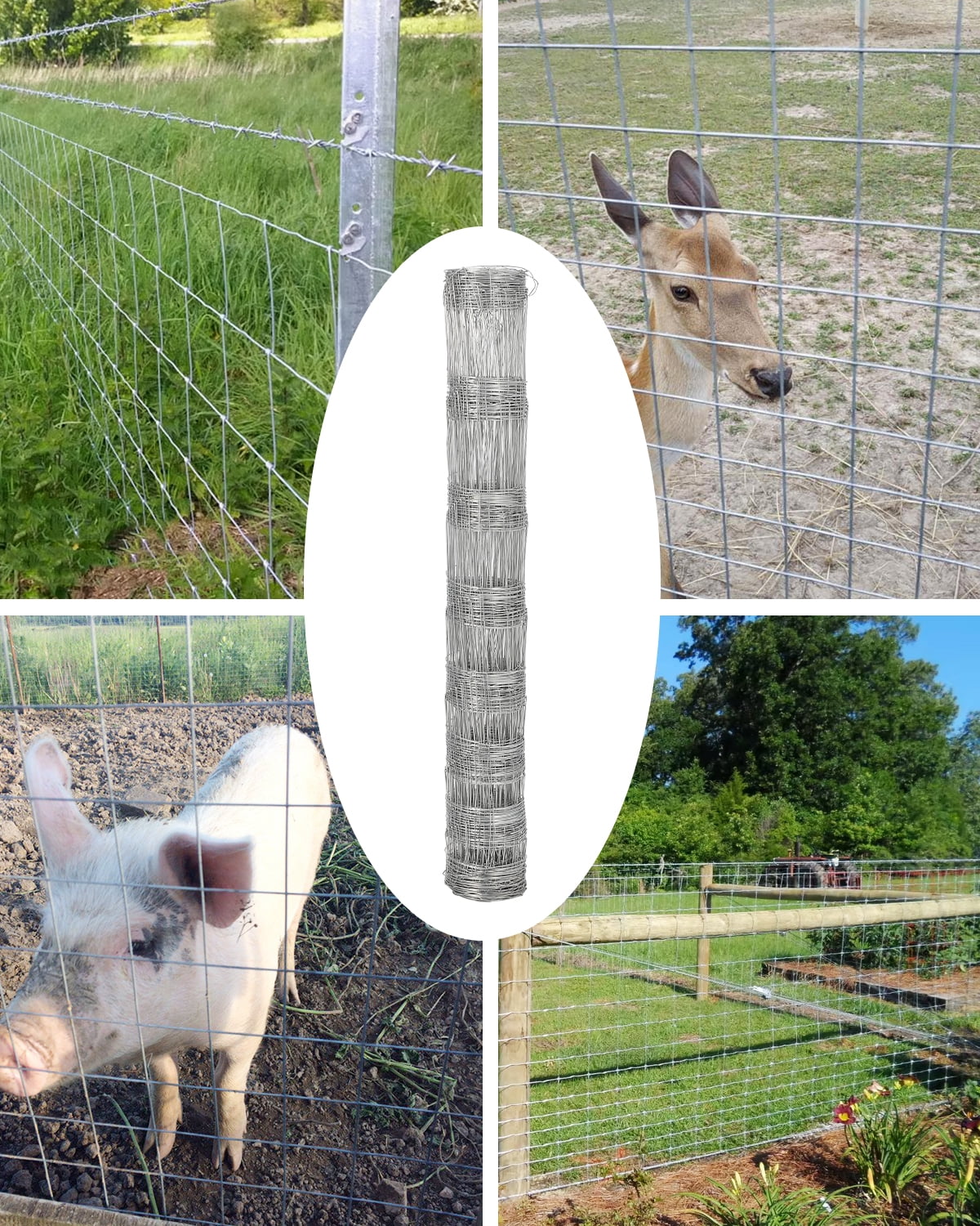 Cattle Fence Panel 9 Gauge 4Ft x 164Ft Agricultural Metal Farm Fencing ...