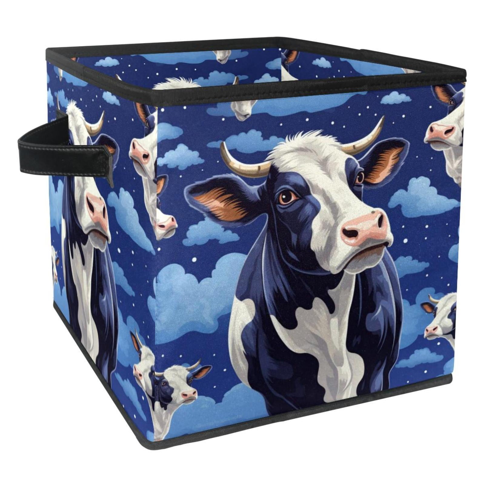 Cattle Foldable Cube Organizer with Handle, 10.8"x10.5"x10.6", Large ...