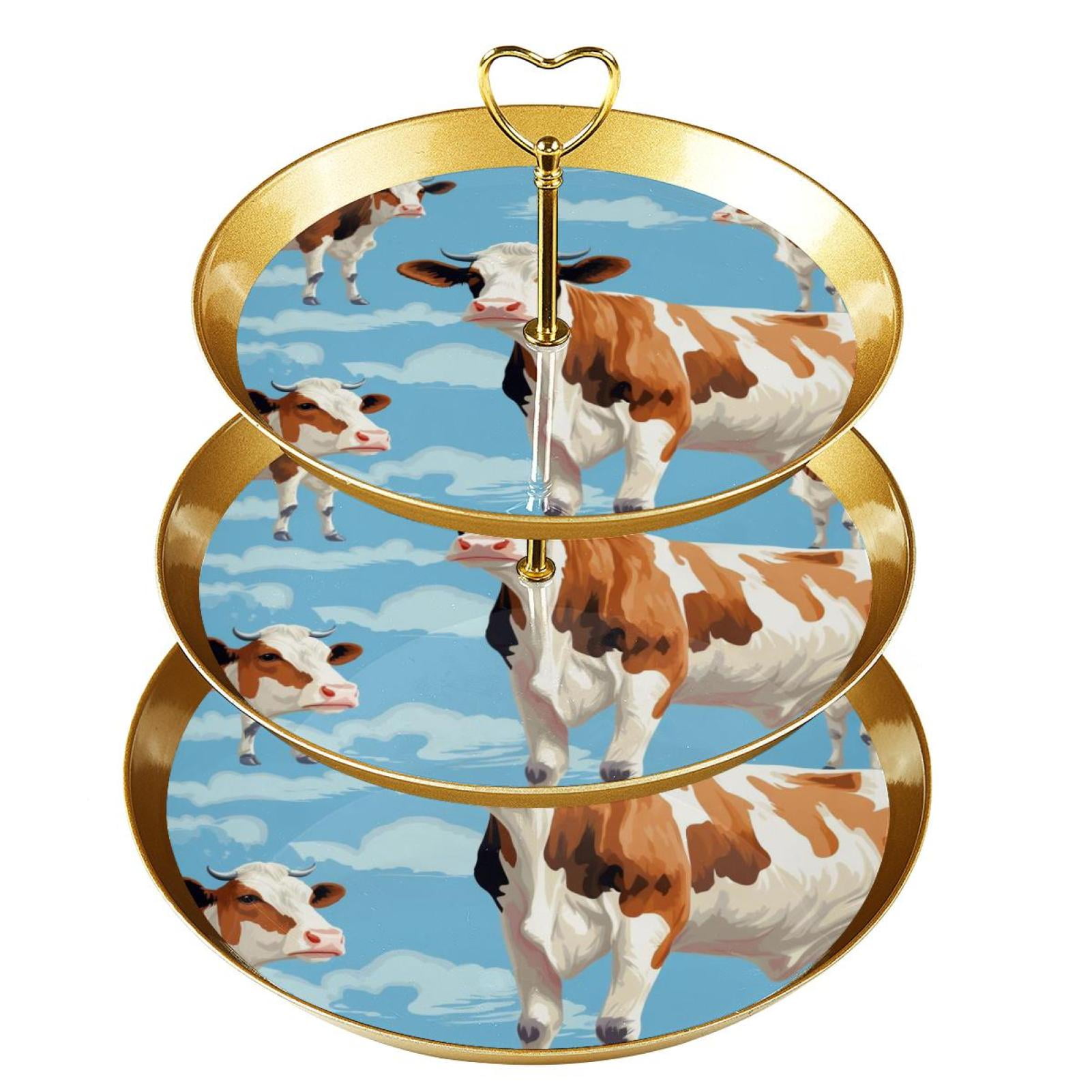 Cattle Plastic Discs and Iron Pillar Desk Organizer with 3 Tier Plates ...