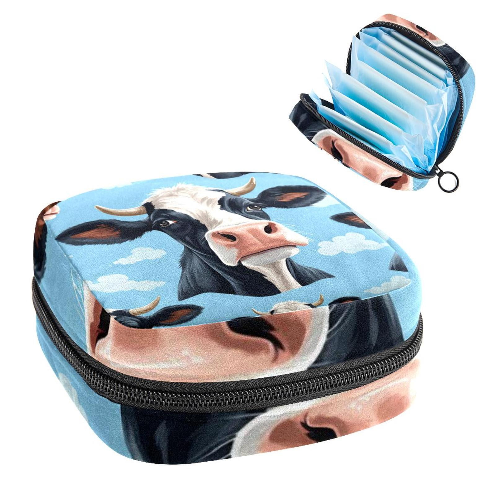 Cattle Sanitary Napkin Bag Period Pouch Travel Organizer Zipper Pouch ...
