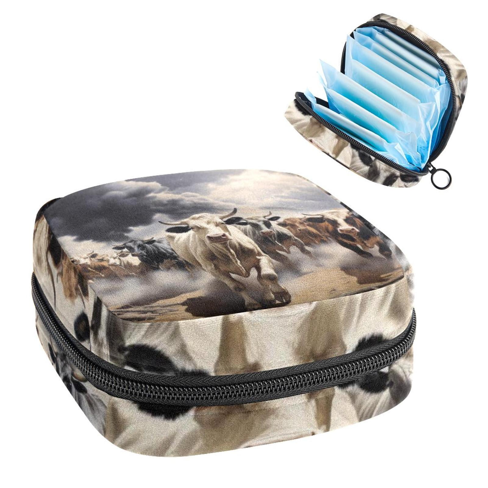 Cattle Velvet Period Bag Storage Organizer for Tampons and Pads, Small ...