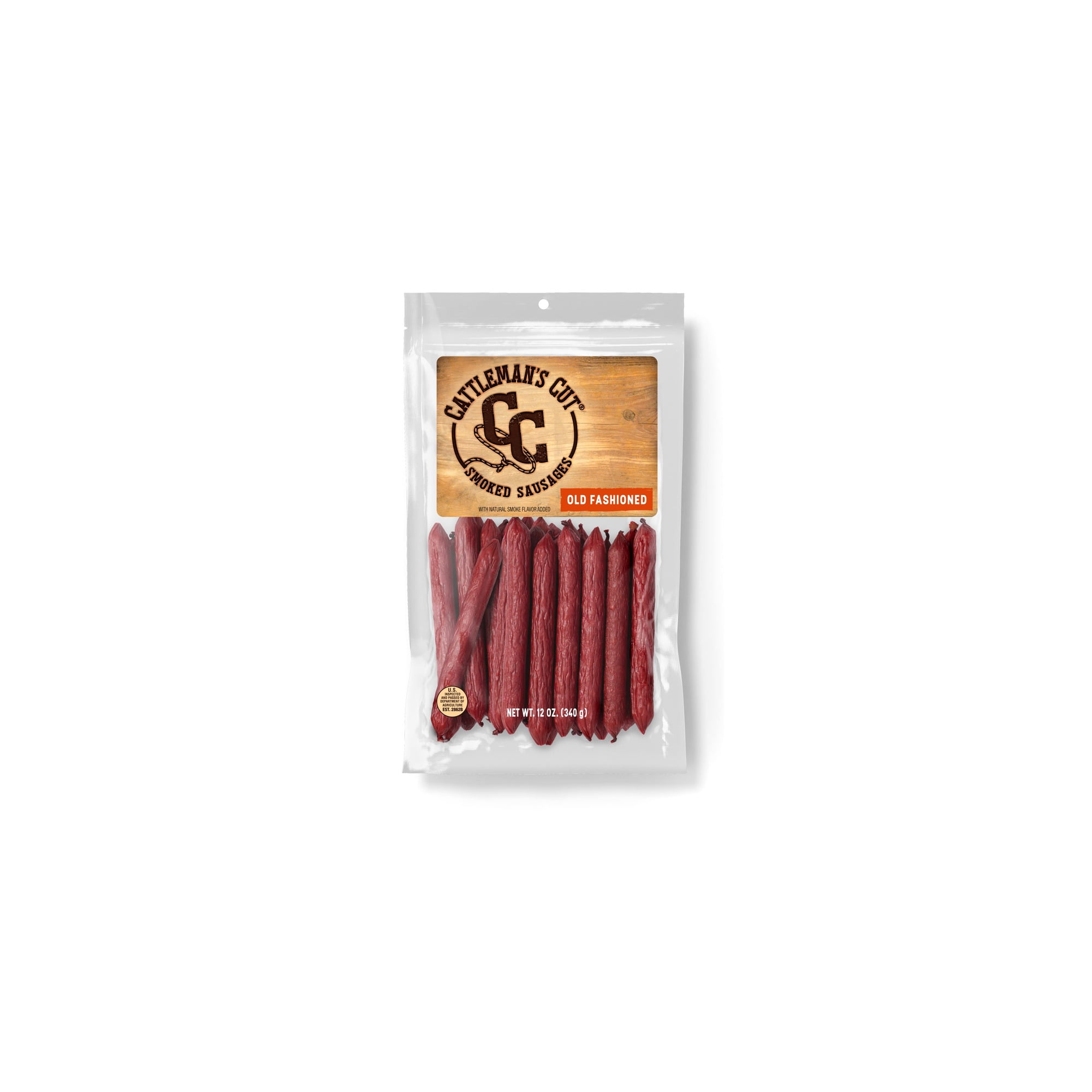 Cattleman's Cut Old Fashioned Smoked Meat Sticks, 12 oz (Pack of 2 ...