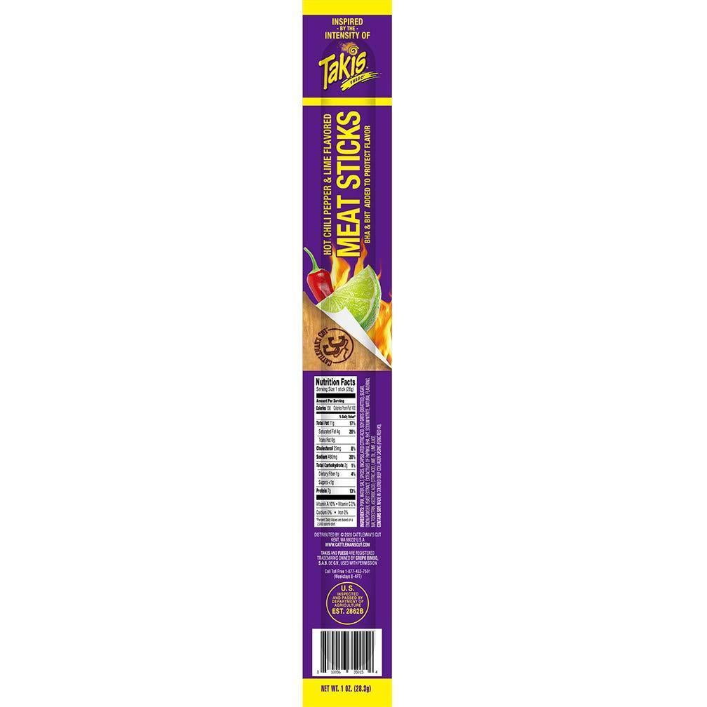 Cattleman's Cut Takis Fuego Meat Sticks, 1 oz - Snack - Walmart ...